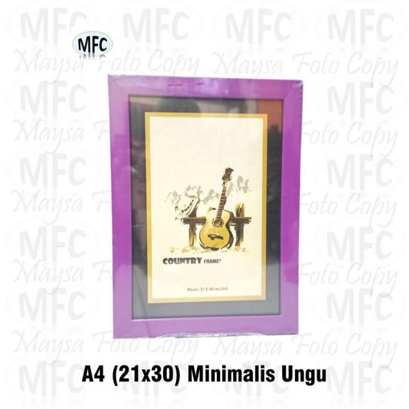 Jual Paket bingkai + Cetak foto A4(21x30) - Ungu di Seller Maysa ...
