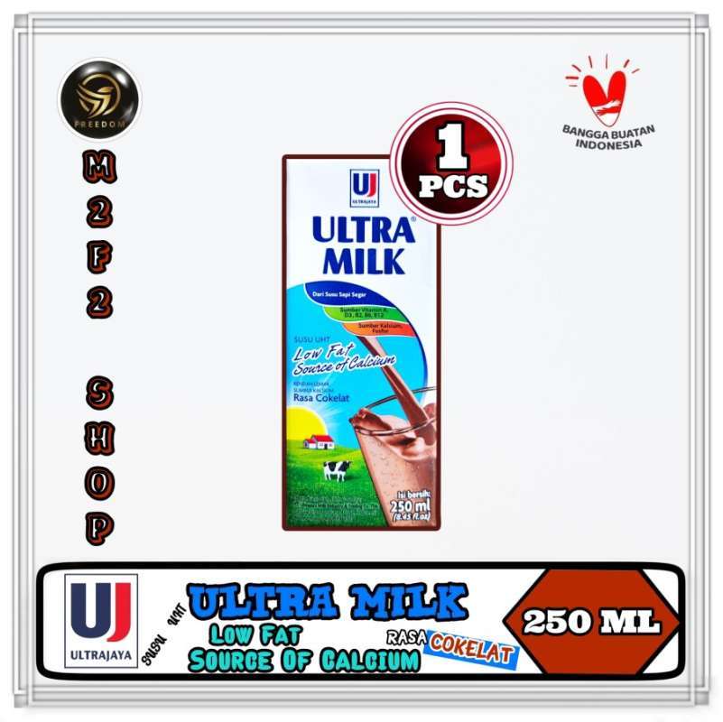 Promo Susu Ultra Milk Low Fat Source of Calcium Chocolate | Cokelat ...