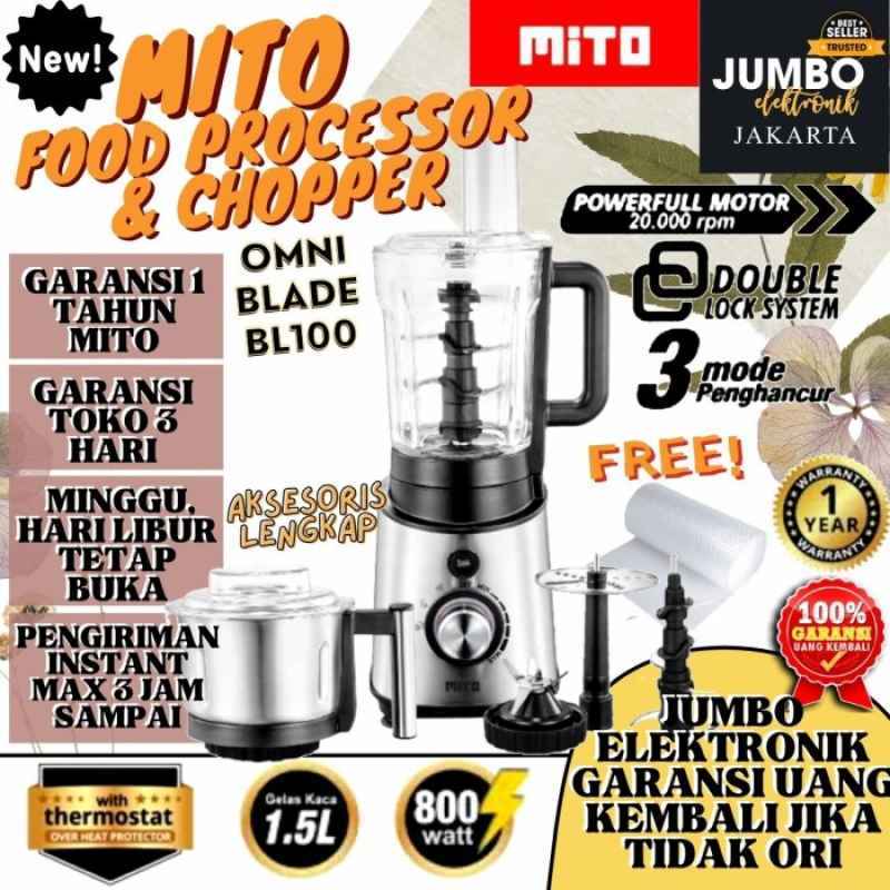Promo Mitochiba Mito Food Processor Blender BL100 BL 100 Omni Blade ...
