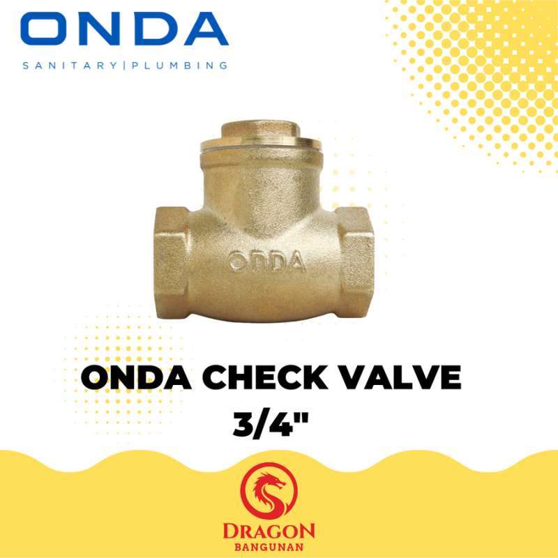 Jual ONDA CHECK VALVE 3/4 di Seller DRAGON BANGUNAN - Paku Jaya, Kota ...