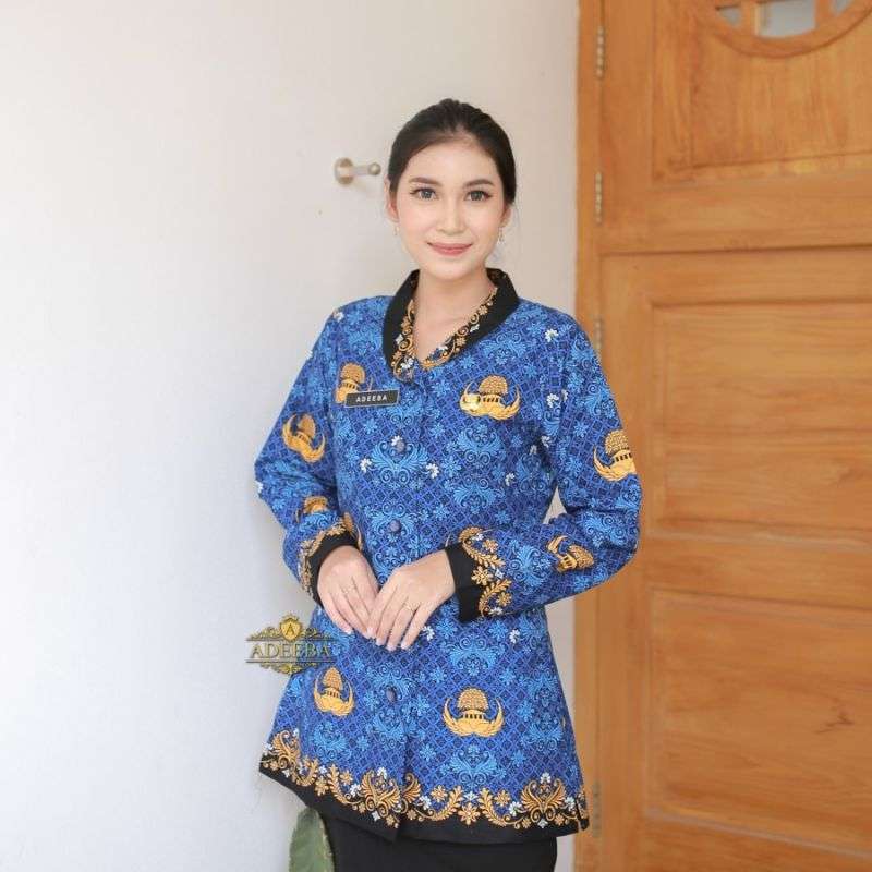 Jual Seragam Batik Korpri Terbaru Kerah Hitam Di Seller Adeba Store - Masaran, Kab. Sragen | Blibli