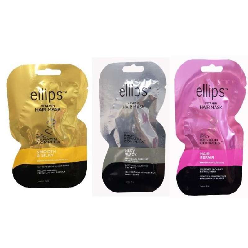 Jual ELLIPS HAIR MASK PRO KERATIN COMPLEX SACHET 18GR di Seller Grab n ...