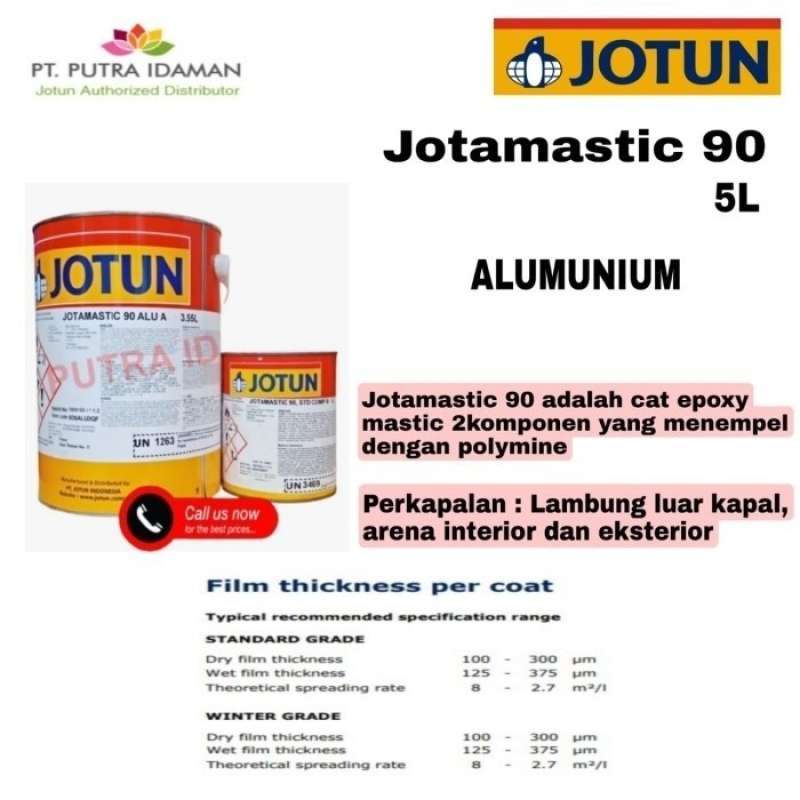 Promo Jotun Cat Epoxy / Jotamastic 90 Alu 5 Ltr / 2 Komponen / Cat ...