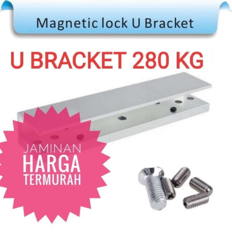 Jual U Bracket Magnetic DOOR Breket Pintu magnetic M-LOCK 280Kg /600LBS ...