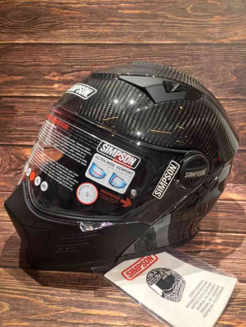 Promo SIMPSON DARKSOME CARBON HELM MODULAR HELM MOTOR FULL FACE ORI ...