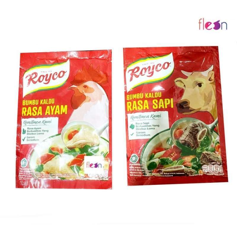 Jual Royco Bumbu Kaldu Penyedap Rasa Ayam / Sapi 100 Gram di Seller ...