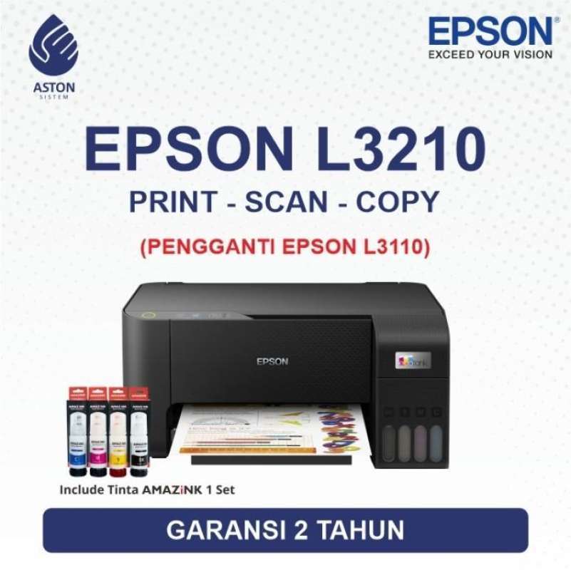 Jual Printer Epson L3210 EcoTank All-in-One Ink Tank di Seller Aston Sistem Yogyakarta - Kab ...