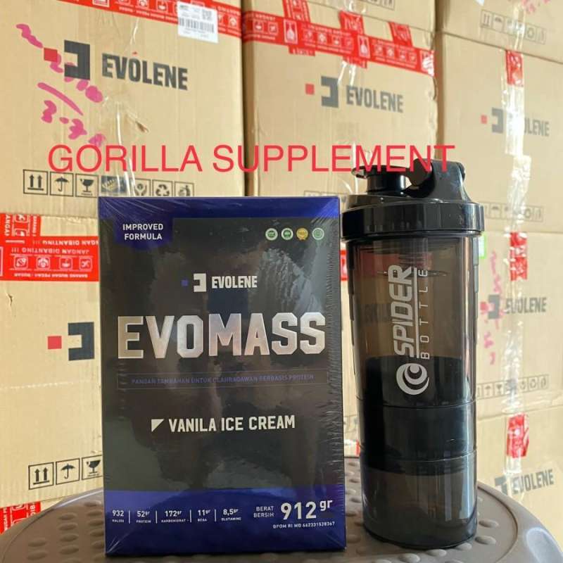 Jual EVOLENE Evomass 2lbs 2lb 912 Gram Rasa VANILLA ICE CREAM Evo mass di Seller GORILLA ...