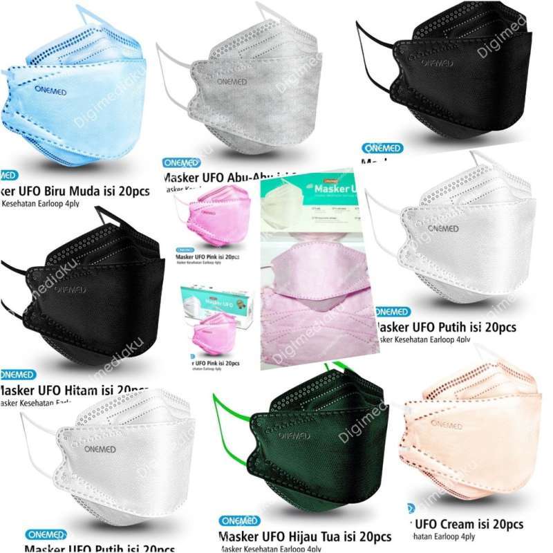 Jual Masker Kf94 Onemed Masker Medis Ufo - Model Pokana Model Mouson ...