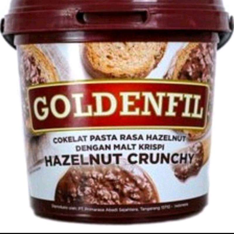 Jual Goldenfil Hazelnut Crunchy 1kg Selai Olesan Rasa Hazelnut dengan ...