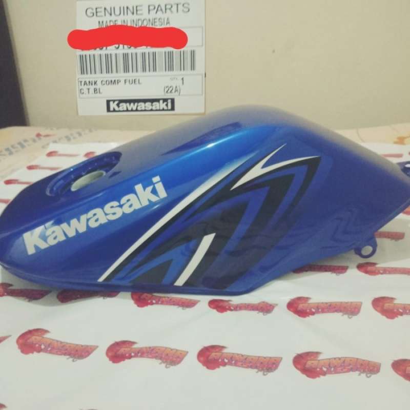 Jual Tangki tengki stiker 2011 list biru ninja ss 150 original di ...
