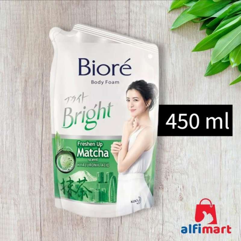 Promo Biore Bright Body Foam Refill Freshen Up Matcha 450ml 450 ml ...