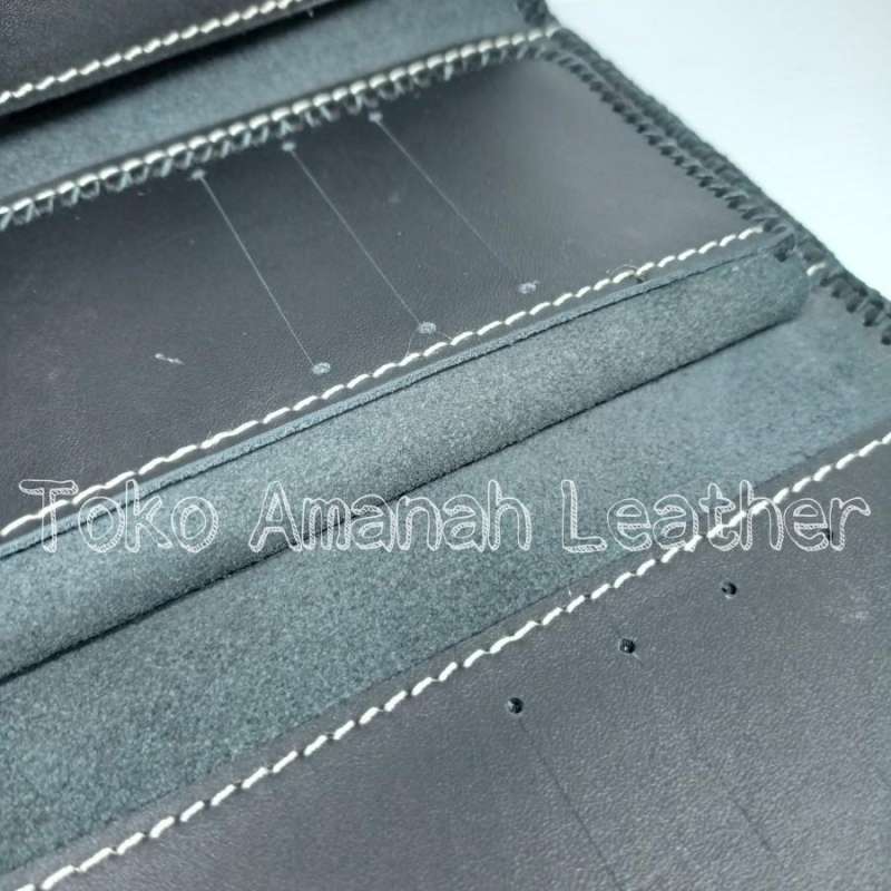 Jual Dompet Pria Panjang Kulit Asli Model Sulam Di Seller Toko Amanah ...