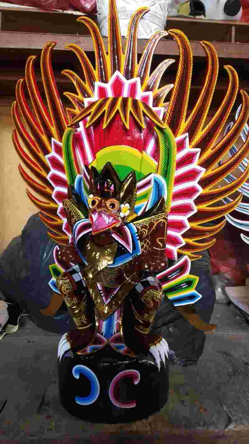 Promo Kerajinan patung kayu garuda bali 60cm lukis full Diskon 21% di ...