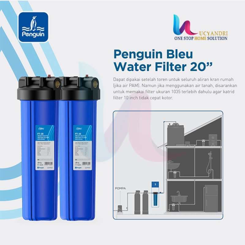 Promo Penguin Fb-20 Pp Filter Kotoran / Saringan Air, Tangki, Toren ...