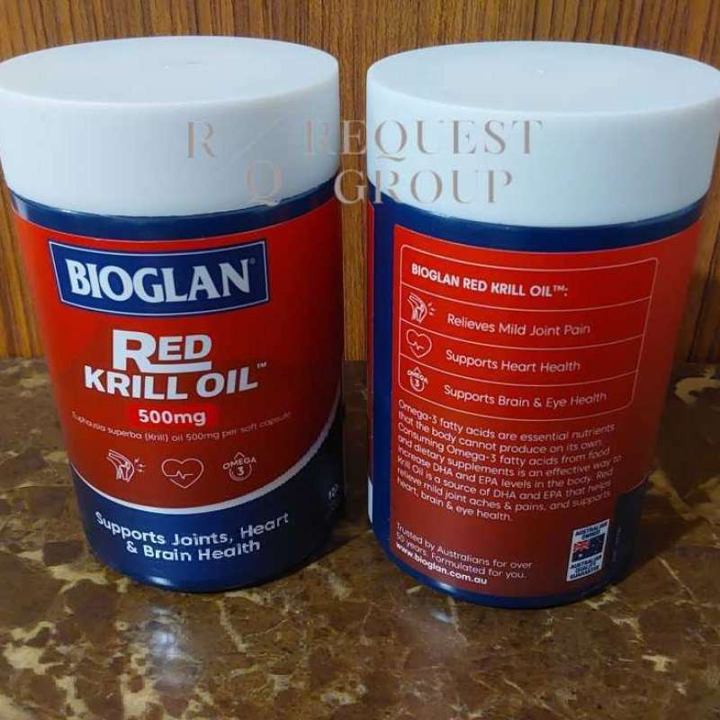 Jual Bioglan Red Krill Oil 500mg 120 Soft Capsules Di Seller Request ...