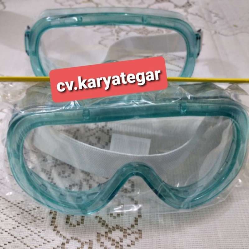Jual krisbow kacamata google safety chemical splash anti fog di Seller ...
