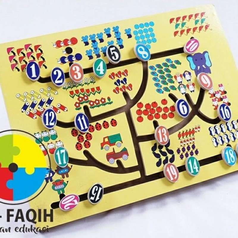 Jual Mainan Edukasi Maze Bilangan Angka di Seller CV Alfaqih - Putih ...