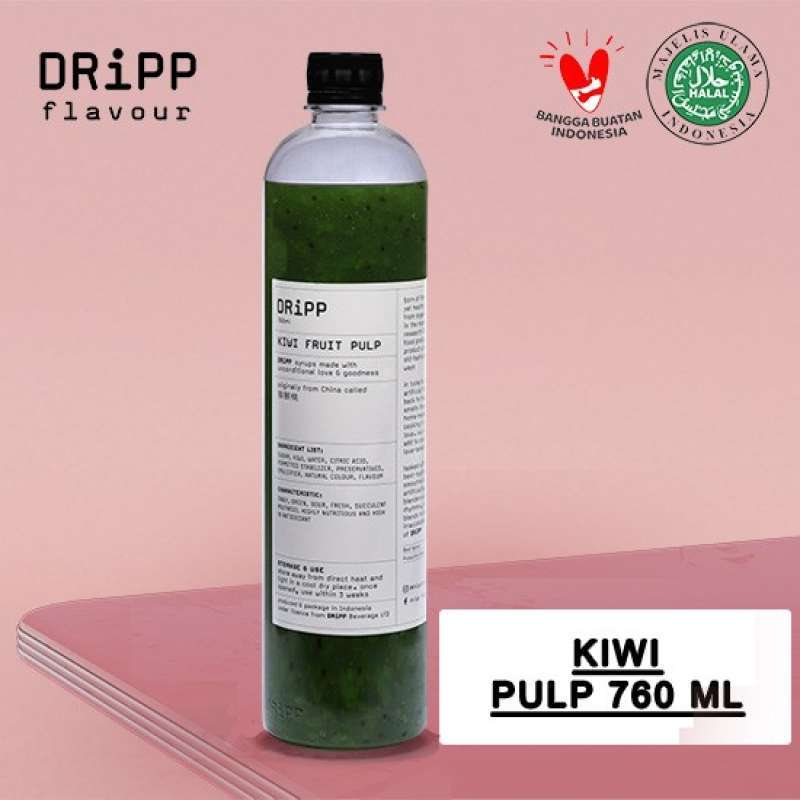 Jual Sirup Buah Kiwi Pulp DRiPP Syrup, Halal Produk Indonesia, Kiwi ...