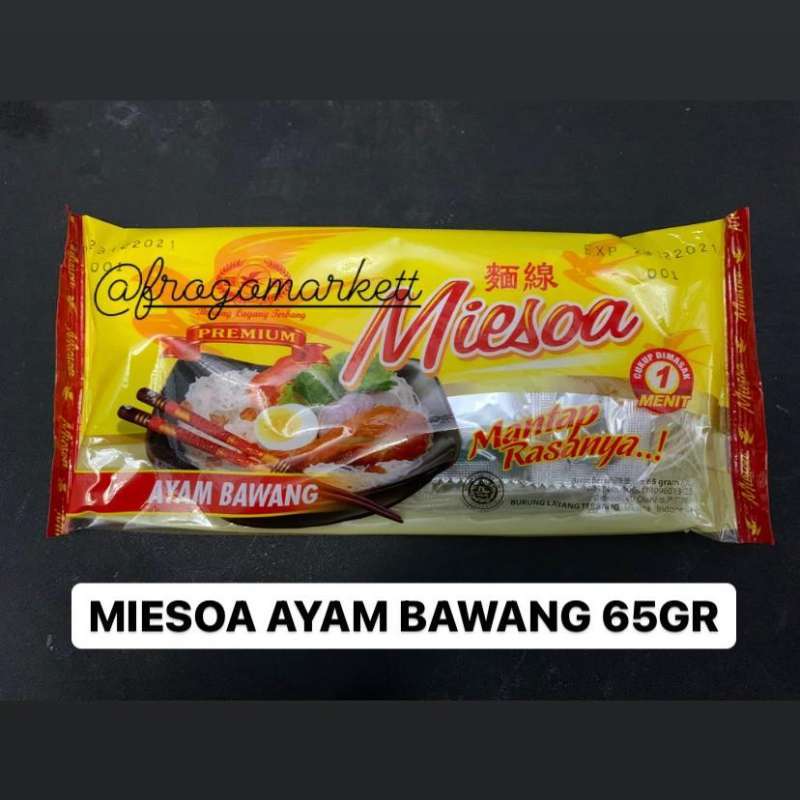 Jual Miesoa Cap Burung Layang Terbang Rasa Ayam Bawang 65gr Di Seller ...
