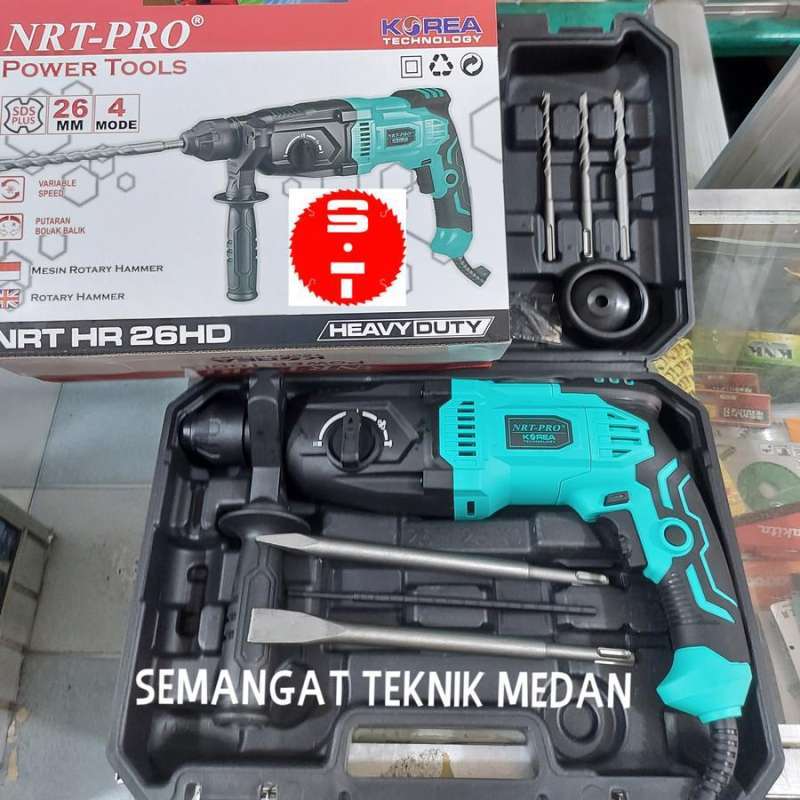 Jual HR26HD BOR PAHAT DEMOLITION ROTARY HAMMER 26mm 3 MODE NRT PRO HR ...
