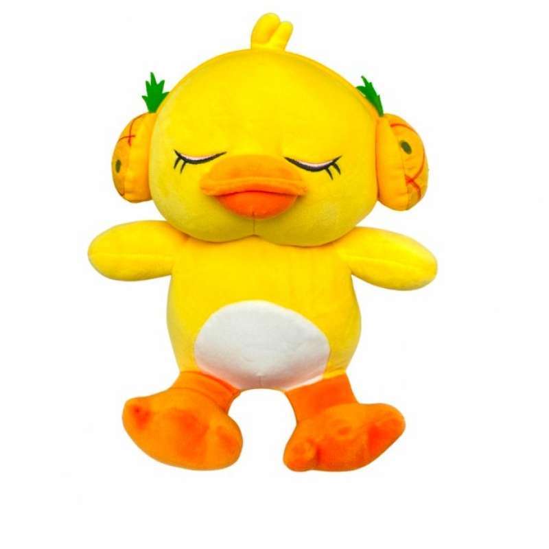 Jual Miniso Boneka Bebek Kecil Mengenakan Earphone Gaya Nanas di Seller ...