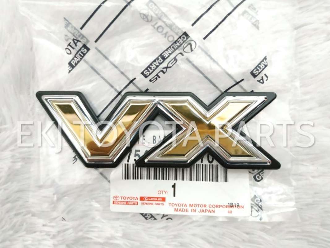Jual Emblem Logo VX Original Toyota Land Cruiser VX80 di Seller Gasta ...