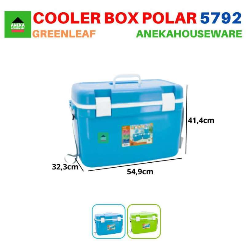 Jual Cooler Box Polar Ice Box 30 Liter 5792 Green Leaf di Seller ...