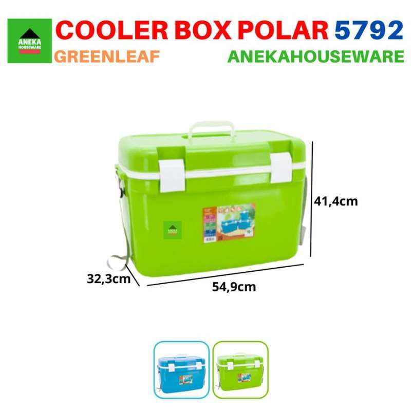 Jual Cooler Box Polar Ice Box 30 Liter 5792 Green Leaf di Seller ...