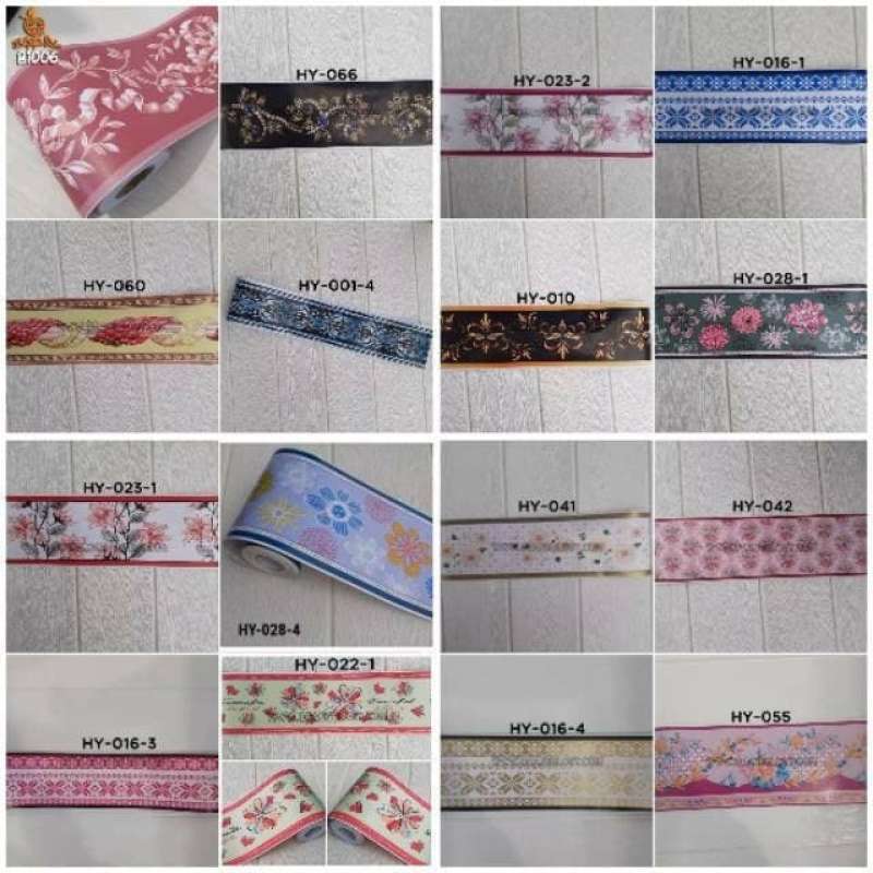 Promo Wallborder Sticker List Tembok 10cm x 10mtr Diskon 5% di Seller ...