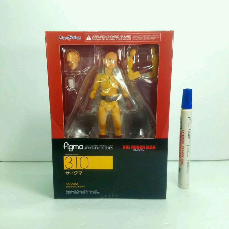 Jual mainan action figure figma 310 saitama one punchman tinggi sekitar ...