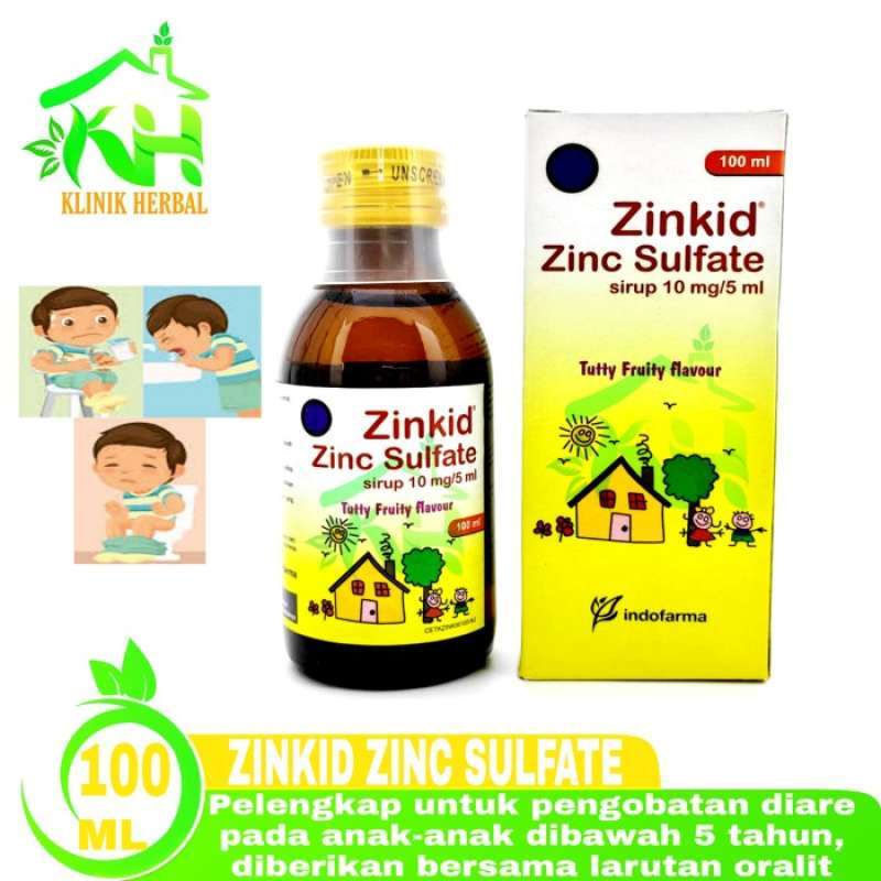 Jual Zinkid Syrup Zinc Sulfate - Sirup Obat Diare di Seller PALANG ...