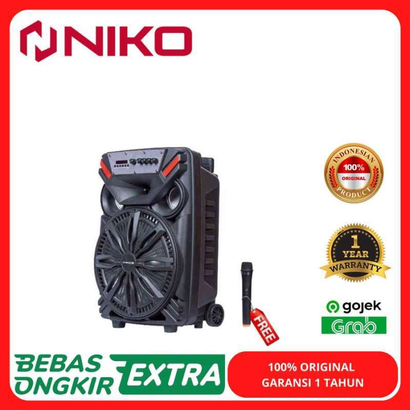 Jual NIKO AIBOT 15 Speaker Trolley Portable Bluetooth 15 Inch 100W di ...