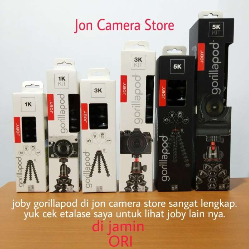 Promo gorillapod JOBY 3K KIT original tripod mini/compact/travelling/meja Diskon 9% di Seller ...