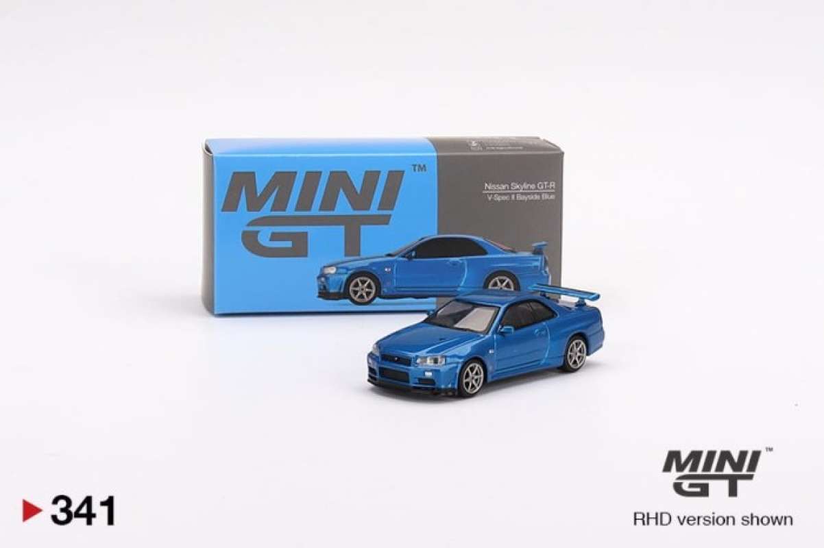 Promo Minigt Diecast Mobil Nissan GTR R34 Skala 1:64 MGT00341R Diskon ...