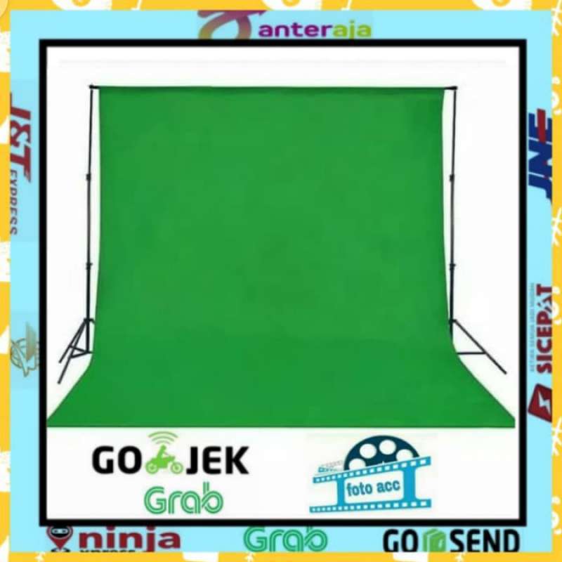 Promo Green Screen 2,5X3M Foto Dan Video Editing Diskon 10% di Seller ...