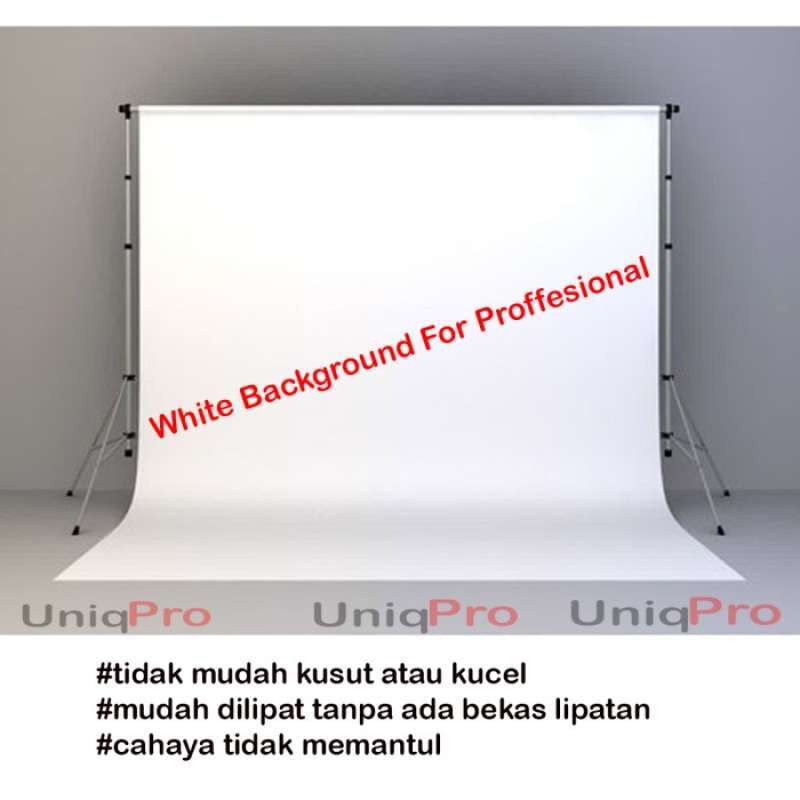 Promo Kain Background Backdrop Putih White Polos Studio Foto 3X4 M ...