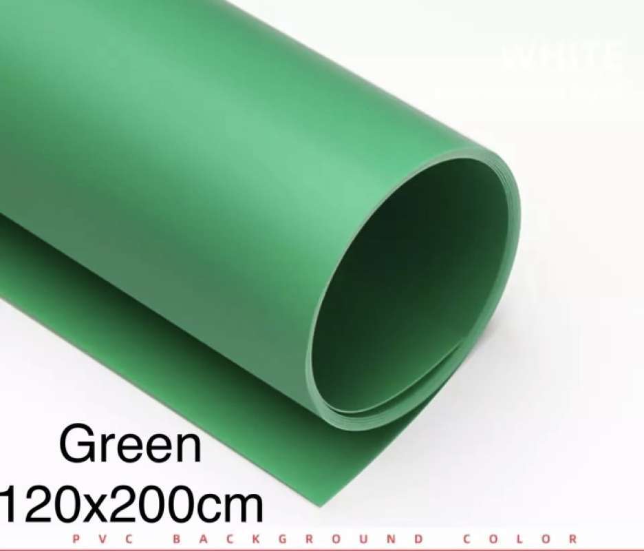 Promo Background Foto 120X200Cm Hijau Green Photo Pvc Backdrop Pure ...