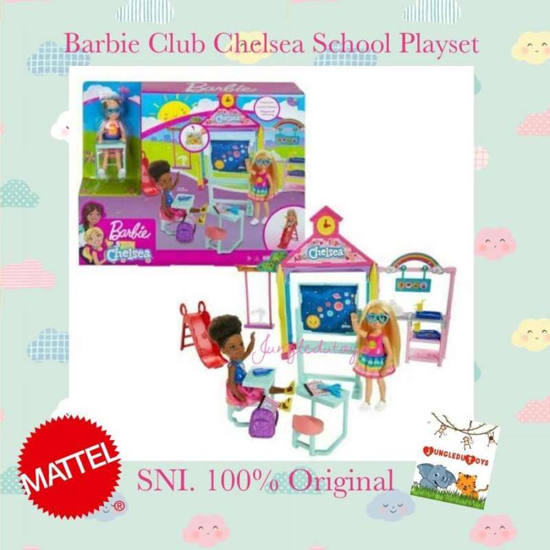 Jual Mattel Barbie Club Chelsea School Playset Original Mainan Boneka ...