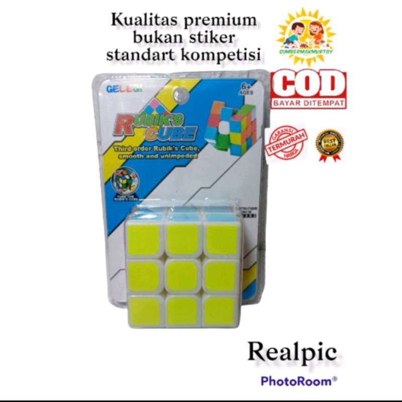 Jual Mainan Edukasi Anak Rubik 3 x 3 Rubik Cube standar kompetisi ...