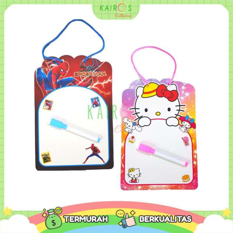 Jual Papan Tulis Spidol Anak Motif Karakter Kartun Lucu Di Seller ...