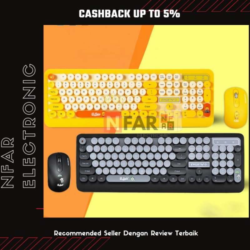 Jual Keyboard Dan Mouse Wireless Karakter Lucu Kartun Keyboard Cewek ...
