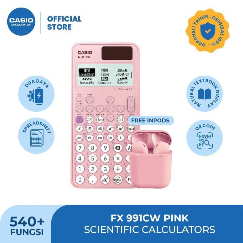 Promo Kalkulator Casio ClassWiz Model Scientific Calculator FX-991CW di ...