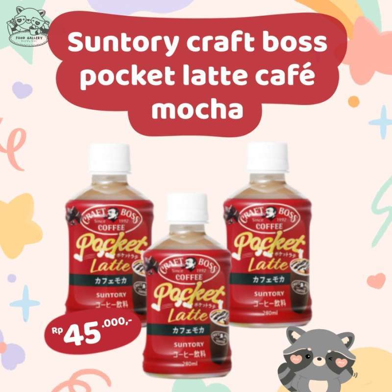 Jual Suntory Craft Boss Pocket Latte JAPAN - Cafe Mocha di Seller ...