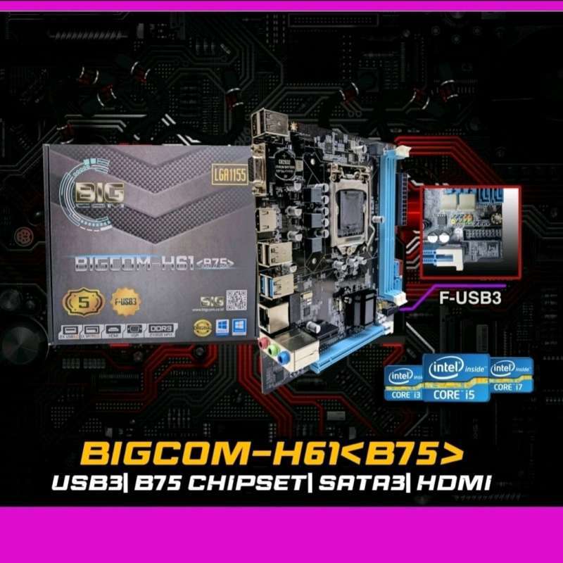 Jual MAINBOARD BIGCOM H61 ( B75 ) LGA 1155 di Seller Ekajaya15 - Kota Surabaya, Jawa Timur | Blibli