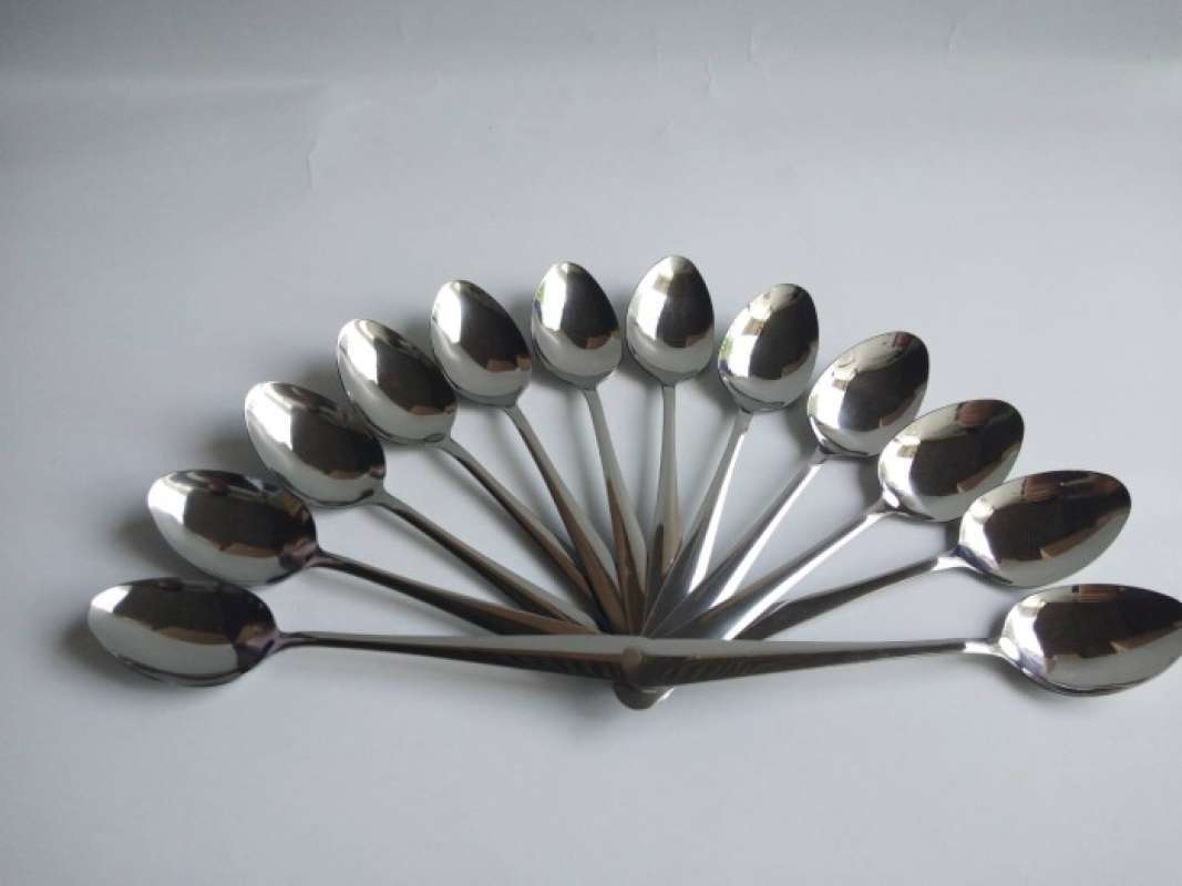Jual SENDOK MAKAN STAINLESS STEEL PABRIK IDEAL 2115 (12 PCS) di Seller ...