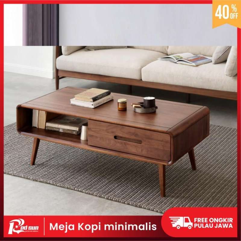Jual Red Sun Meja Tamu Coffe Table Minimalis Meja Kopi Mahoni Meja ...