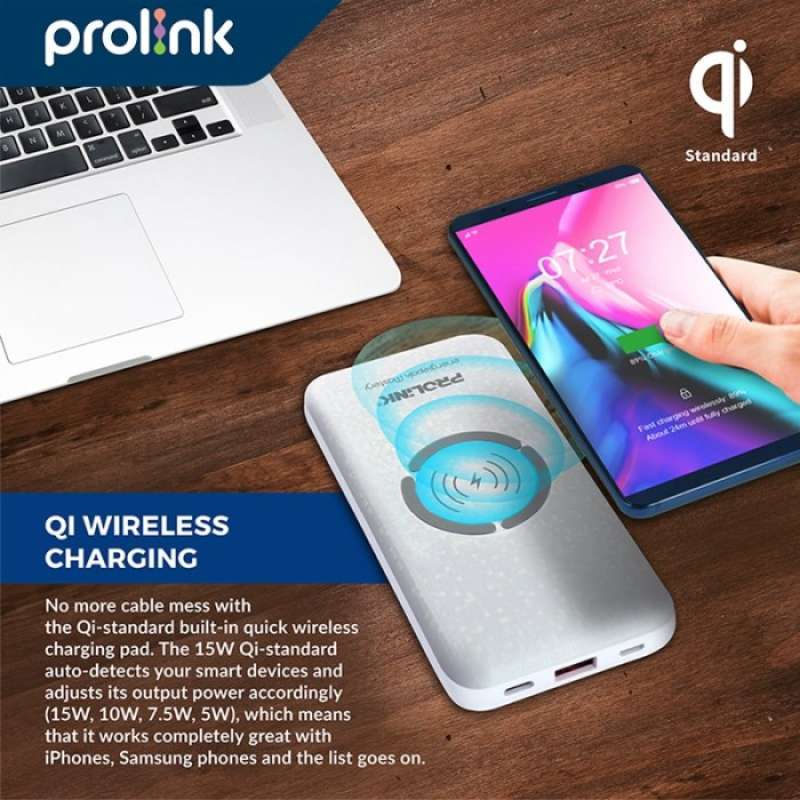 Promo PROLiNK 10,000mAh Qi Wireless Quick Charge Powerbank PPB1005 ...
