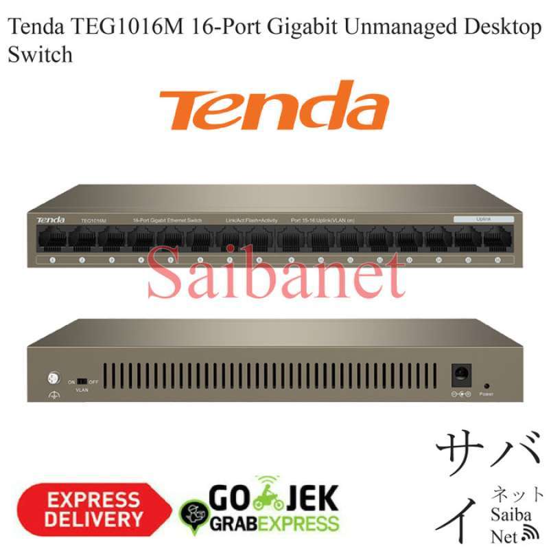 Promo Tenda Teg1016M 16-Port Gigabit Unmanaged Desktop Switch Diskon 10 ...