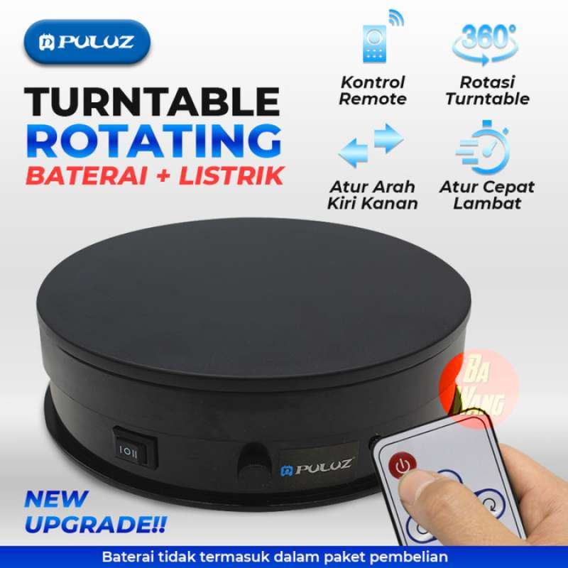 Jual Jual Display Putar Turntable Turn Table Adjust Speed Remote Rotasi ...